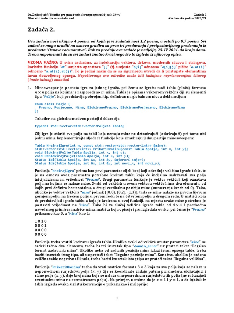 (TP 2020-21) Zadaca 2 | PDF