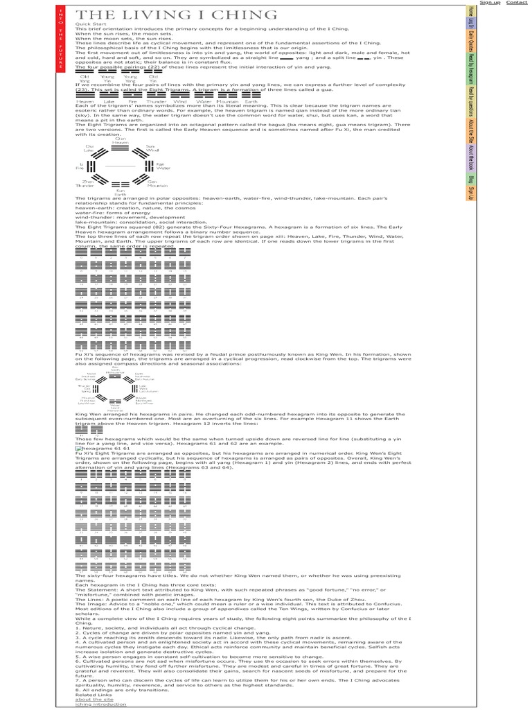 Understanding the I Ching Basics | PDF | Chinese Literature | Eastern ...