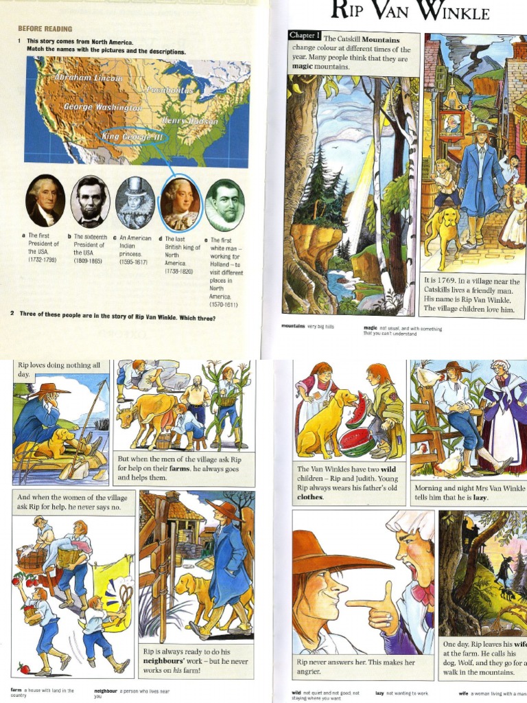 Rip Van Winkle and The Legend of Sleepy Hollow | PDF