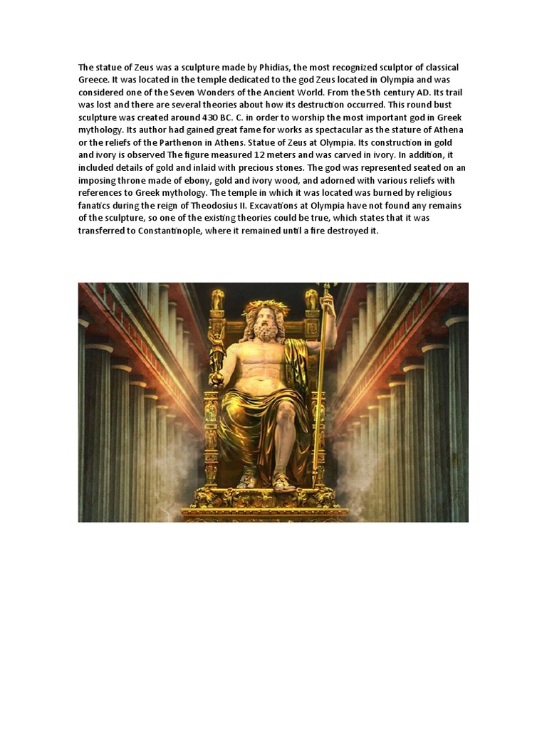 The Statue of Zeus | PDF
