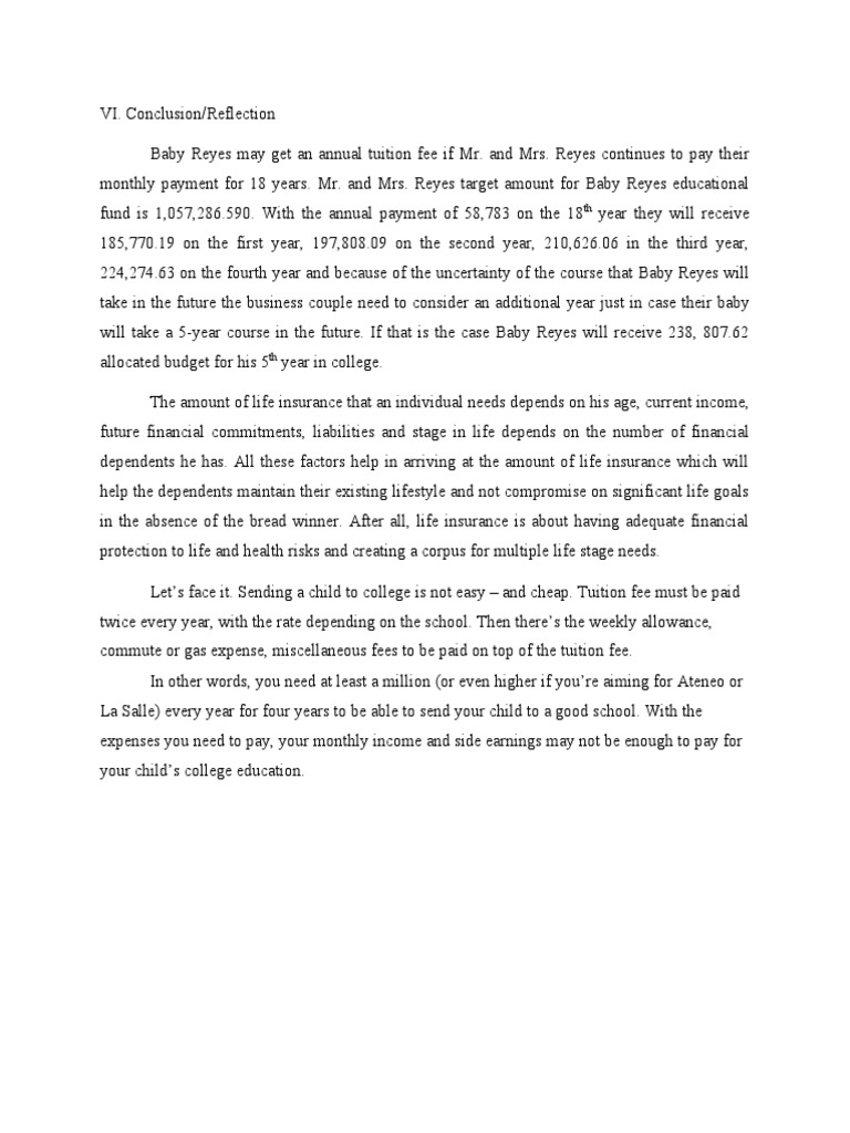 Reflection | PDF | Business | Finance & Money Management