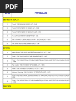 Statutory Check List in Excel | PDF | Overtime | Employment