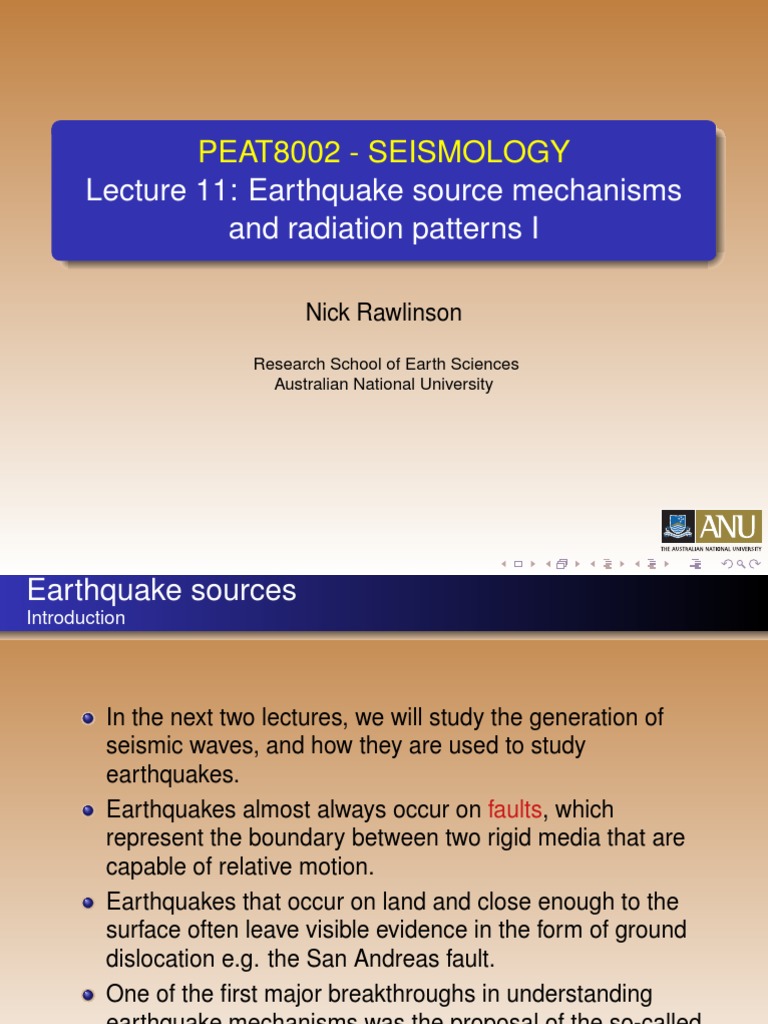 Azimuth Lecture11 | PDF | Earthquakes | Fault (Geology)