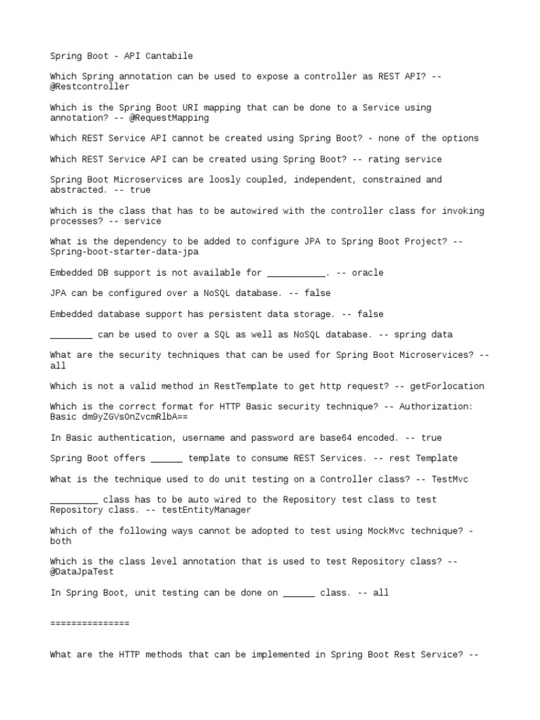 Spring Boot - API Cantabile | PDF | Representational State Transfer | No Sql
