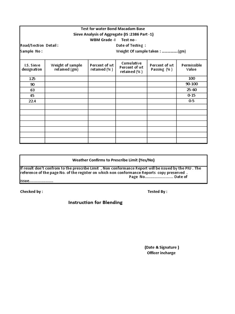 Pmgsy Test Format | PDF | Materials | Nature