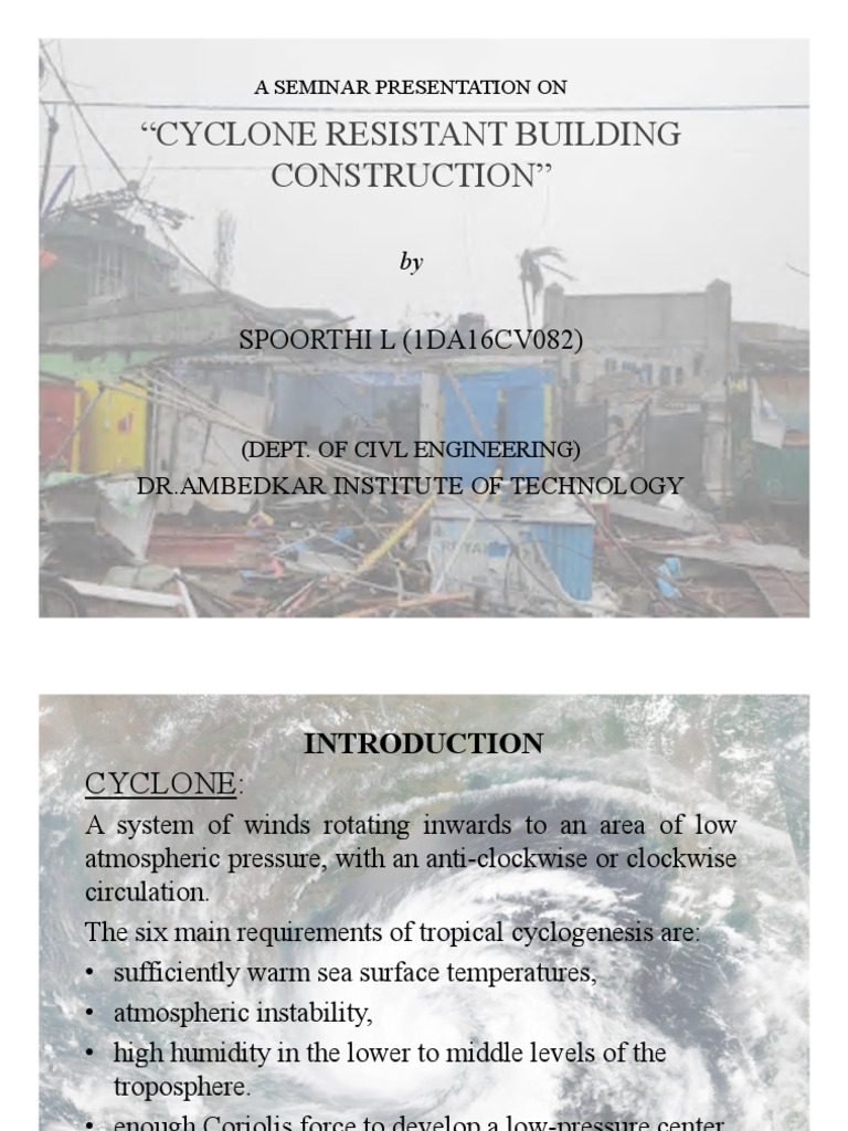On Cyclone Resistant Buildings | PDF | Tropical Cyclones | Wound