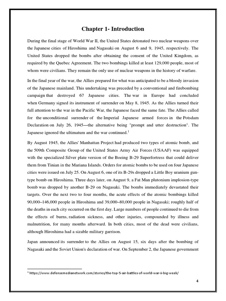 Chapter 1-Introduction | PDF | Atomic Bombings Of Hiroshima And ...