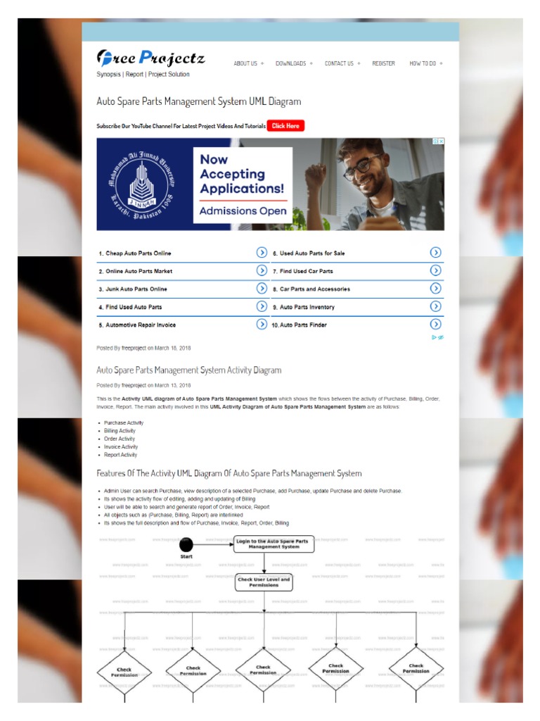 Auto Spare Parts Management System | PDF