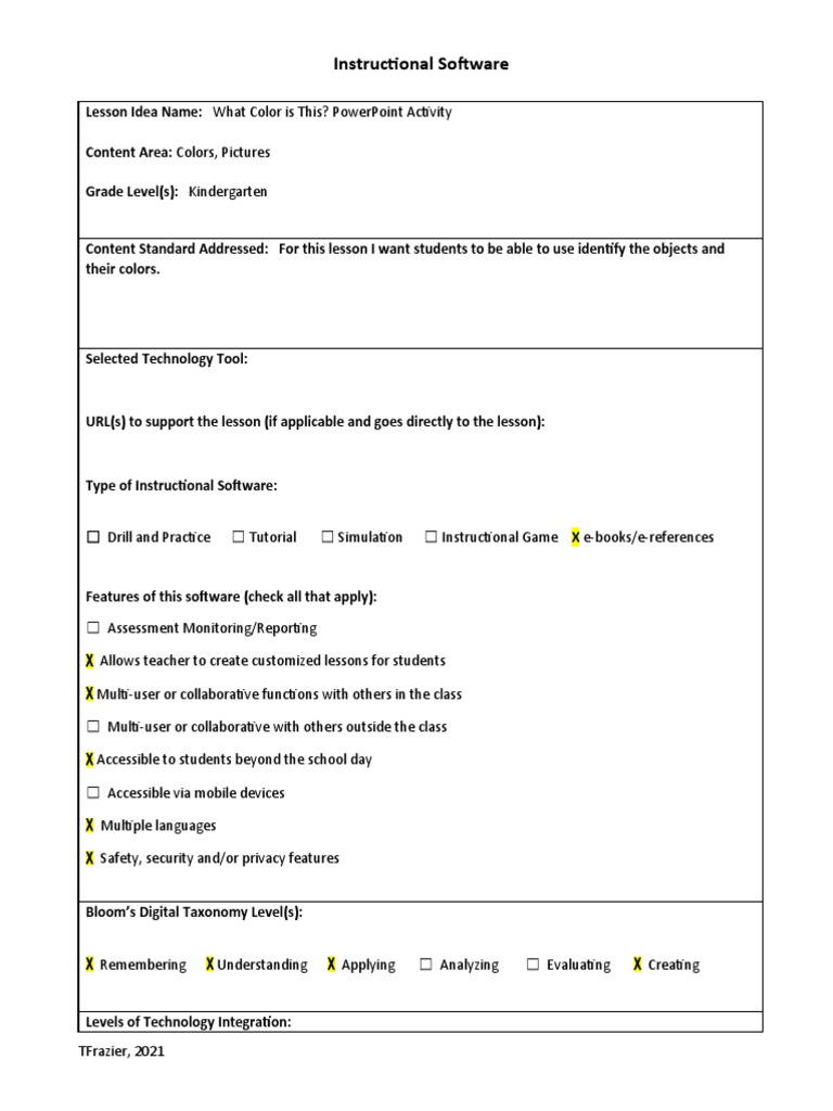 Colors Lesson Plan | PDF | Teaching | Learning