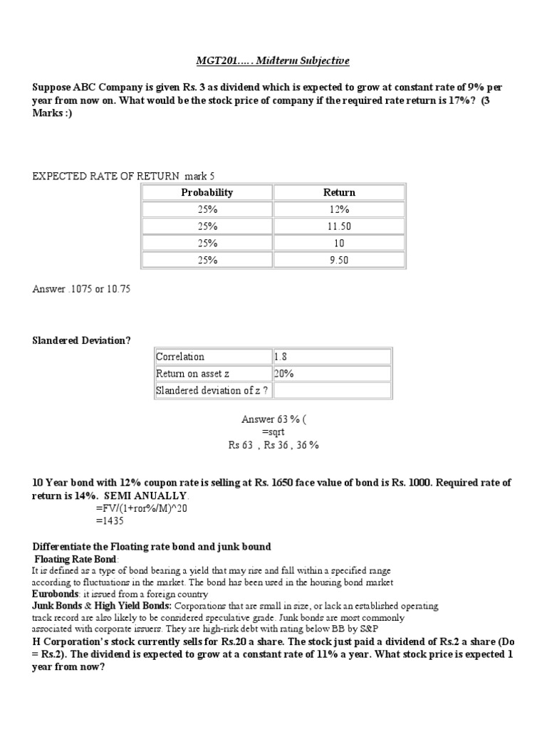 MGT201 Solved Mid Term Subjective For Mid Term Exam | PDF ... MGT201 Solved Mid Term Subjective For Mid Term Exam | PDF ...