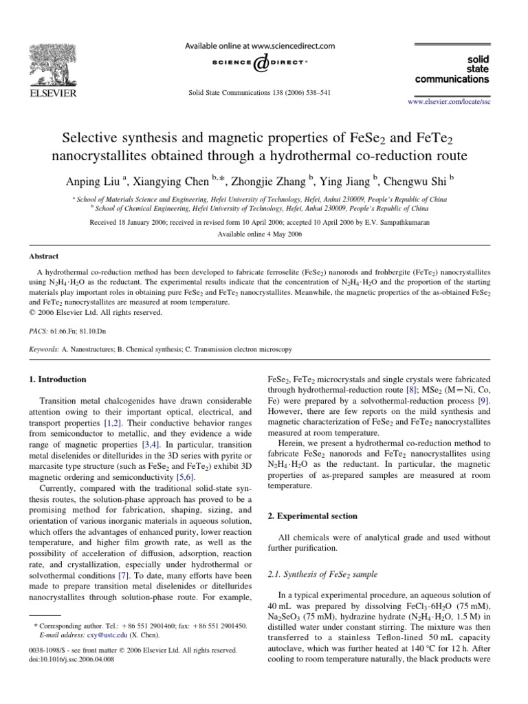Fese2 Procedure | PDF | Transmission Electron Microscopy | X Ray ...