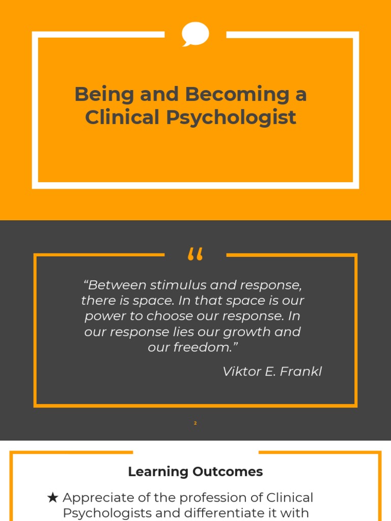 Module 1 - Being and Becoming A Clinical Psychologist | PDF | Clinical ...
