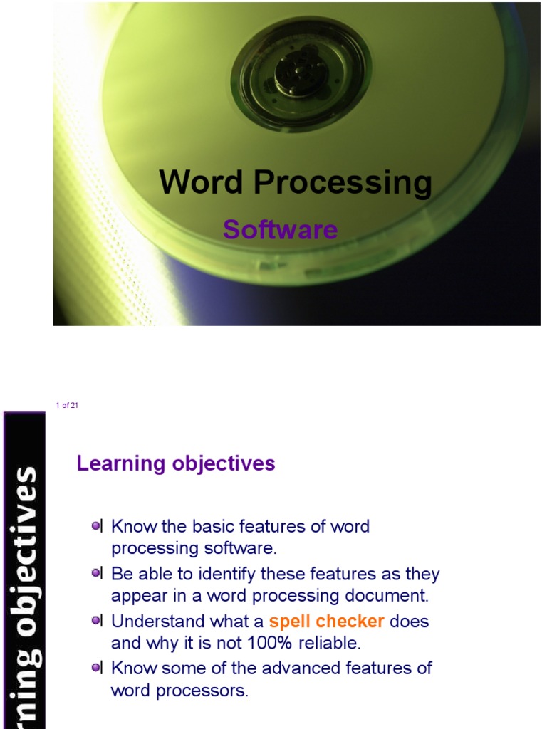 Introduction To Word Processing Pdf Word Processor Human Communication