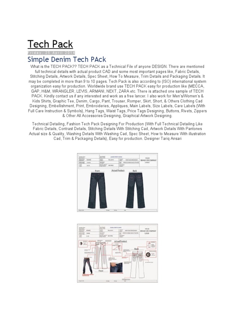 Tech Pack Jeans | PDF
