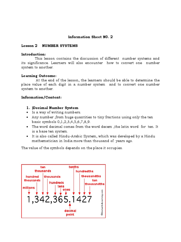 M4-Number Systems Conversion in PDF | PDF | Mainframe Computer | Decimal