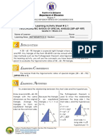 Detailed Lesson Plan in Grade 8 Pythagorean Theorem | PDF | Mathematics | Elementary Geometry