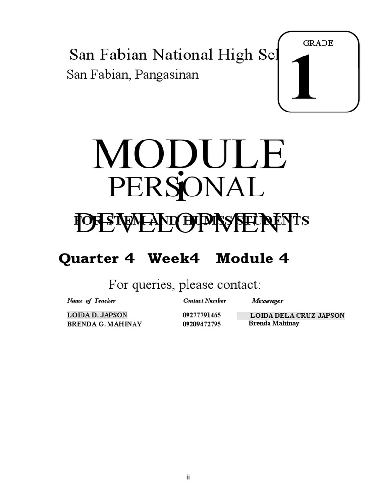 Perdev q4 Module4lesson 23 | PDF | Parent | Relationships