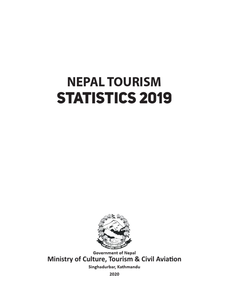 Nepal Tourism Statics 2019 Pdf Aviation Economies
