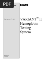 Variant II Turbo Instruction Manual | PDF | Glycated Hemoglobin | High ...