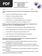 Esp Activity Sheet Grade 2 | PDF