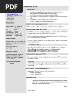 IIM CV Template | PDF