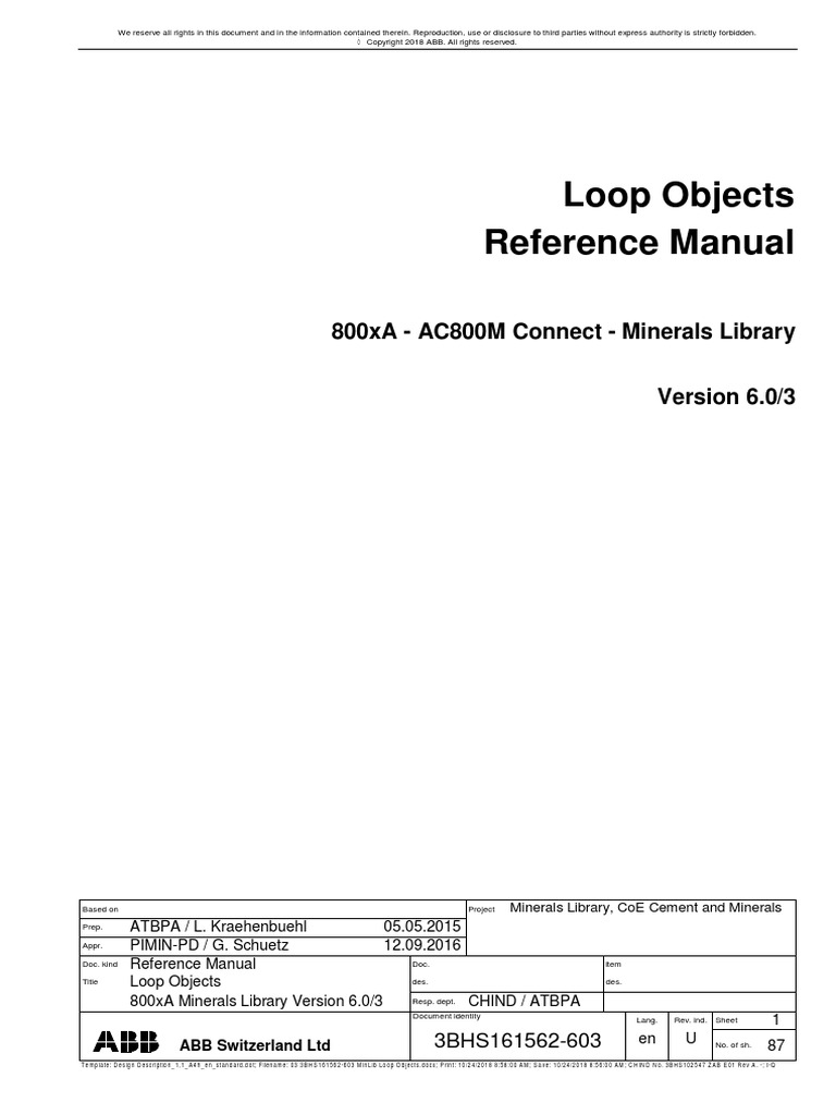 03 3bhs161562 603 Minlib Loop Objects Pdf Control Theory Computer