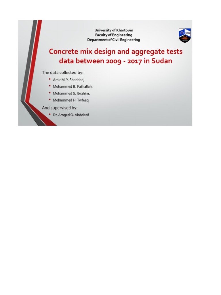 Mix Design Report G25 | PDF | Concrete | Architectural Design