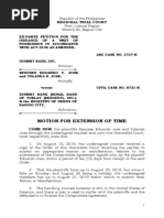 V.1 Comment Opposiiton To Defendant's Motion For Extension of Time To ...