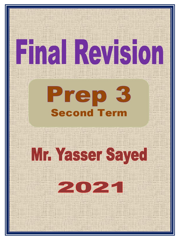 MR Yasser Final Revison 2021 | PDF | Black Beauty