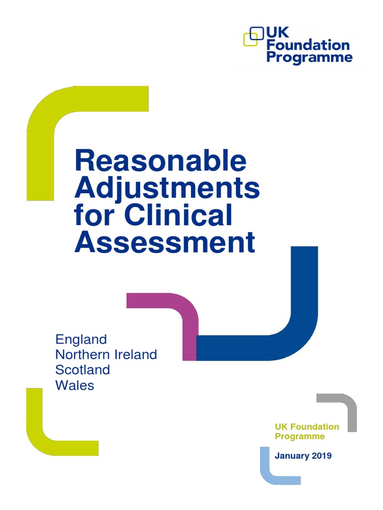 Reasonable Adjustments For Clinical Assessment FINAL | PDF | Disability ...