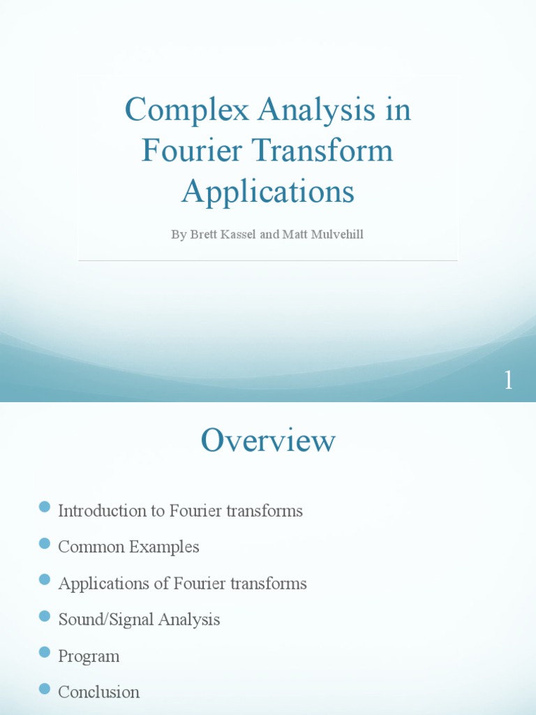 Fourier Transform Presentation | PDF | Fourier Transform | Fourier Series