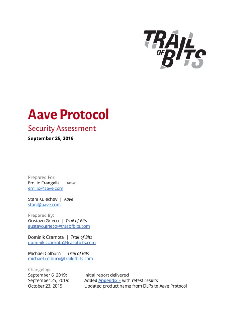 Aave Protocol: Security Assessment | PDF | Software Bug | Program ...