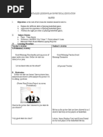 Detailed Lesson Plan in Basketball | PDF | Sports | Ball Games