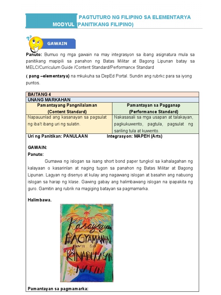 Panapos Na Gawain - Kabanata 9 | PDF