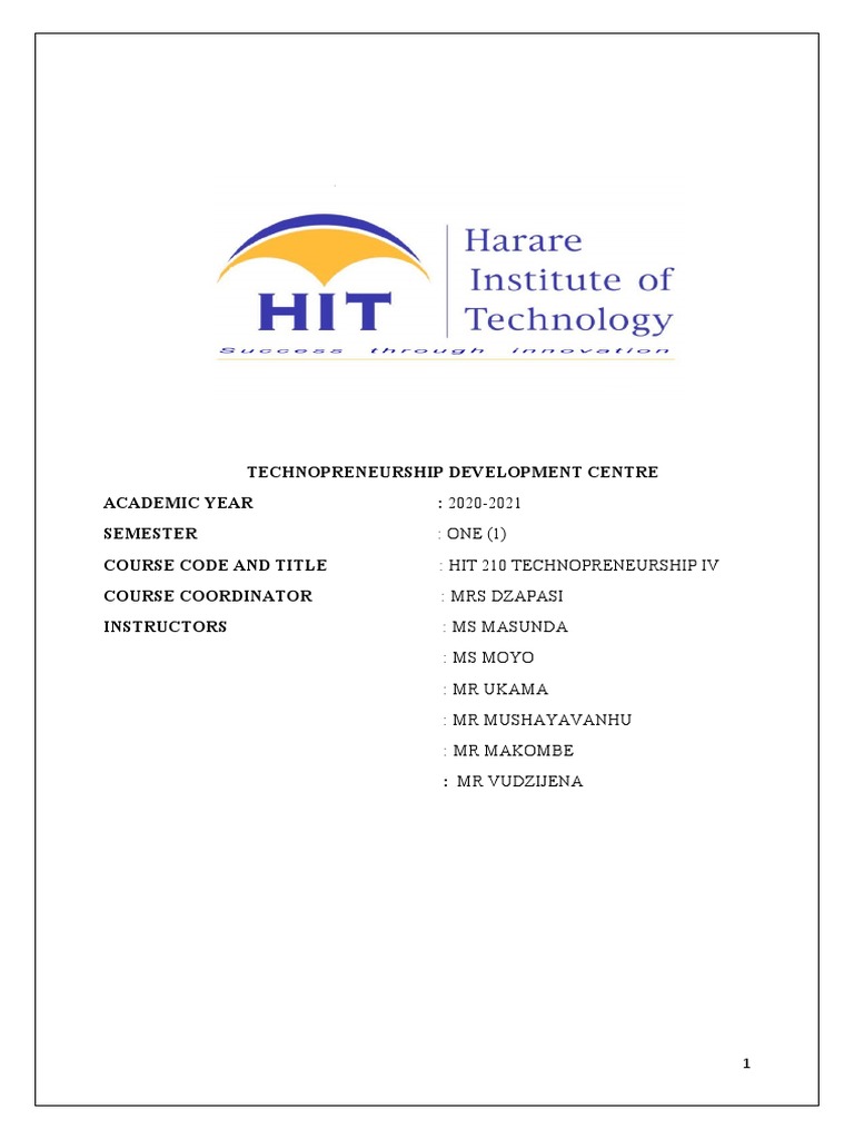 Hit 210 2020 Course Outline | PDF | Leadership | Test (Assessment)