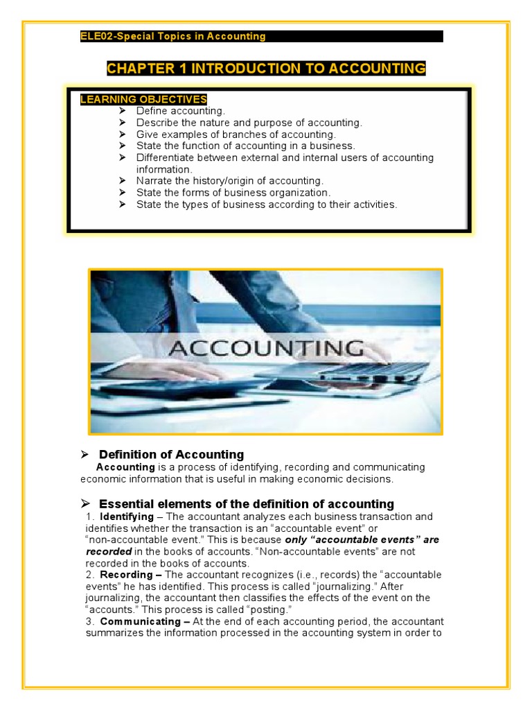 Introduction to Accounting Principles | PDF | Accounting | Information
