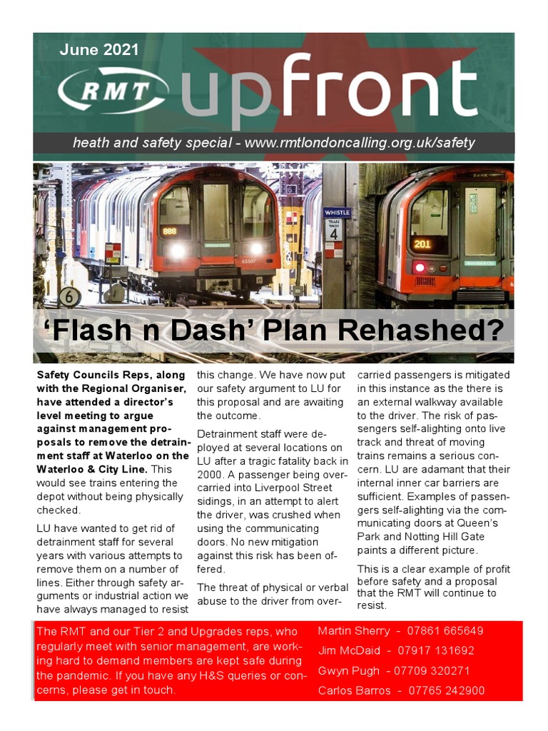 RMT UPfront Health and Safety June 2021 | PDF | Business