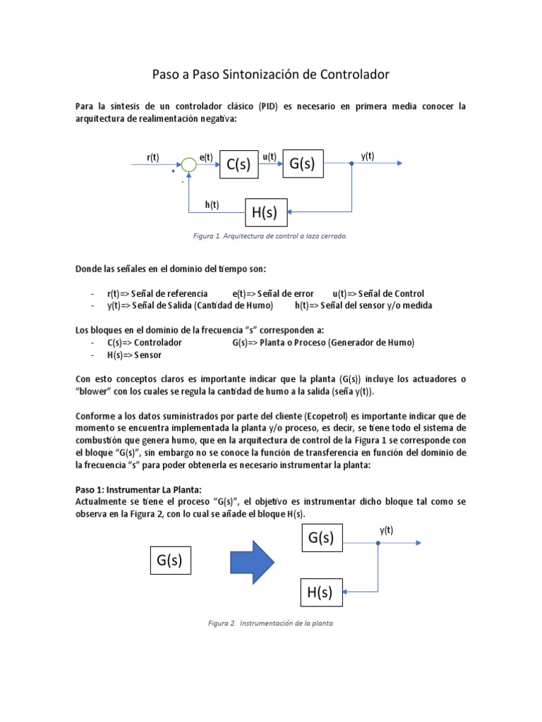 Sintonización PID | PDF | Controlador lógico programable | Ingenieria Eléctrica