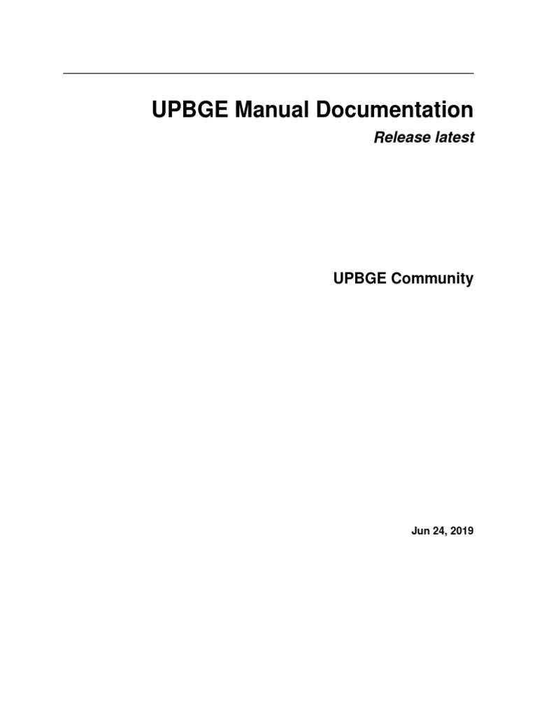 UPBGE Manual Documentation: Release Latest | PDF | Blender (Software ...