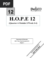 GRADE 12 MAPEH - HOPE 4 4th Quarter GMagat | PDF | Physical Fitness ...
