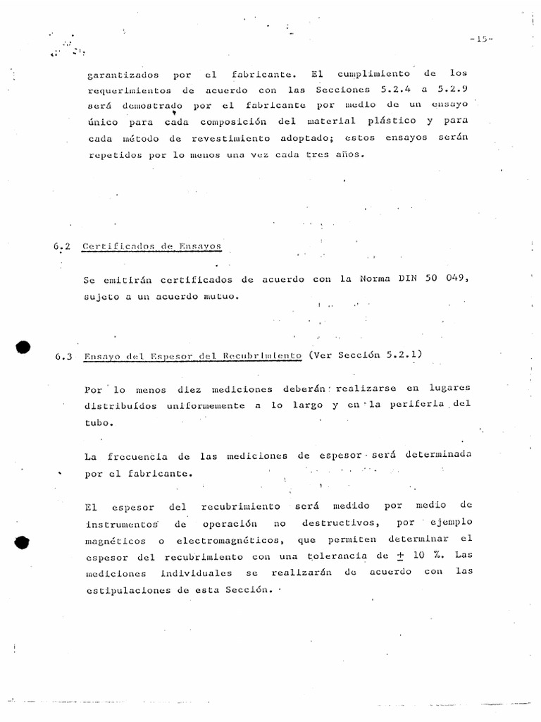 DIN 30670 Revestimiento de Cañerías (Segunda Parte) | PDF