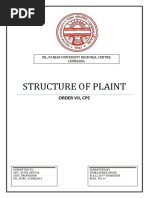 Format of A Plaint in A Civil Suit Drafting | PDF | Lawsuit | Cheque