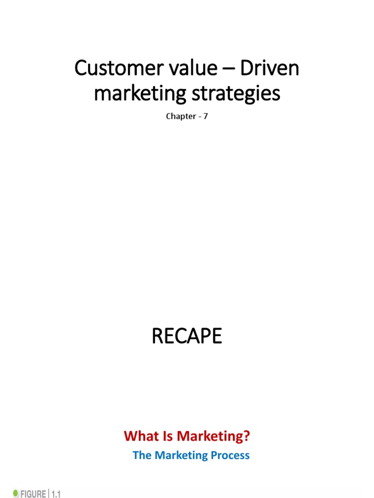 Marketing Chap 7 Customer Value Driven Marketing Strategy | PDF ...