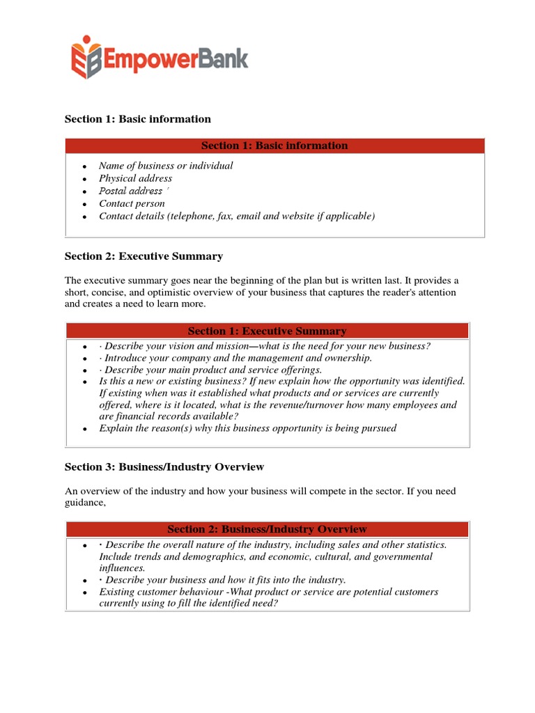 Business Plan Structure | PDF | Income Statement | Sales