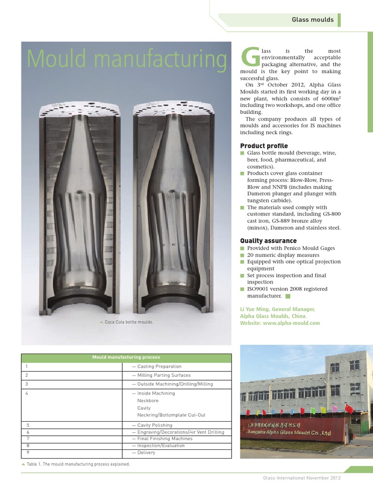 Alpha Moulds Web Res | PDF | Glasses | Industrial Processes