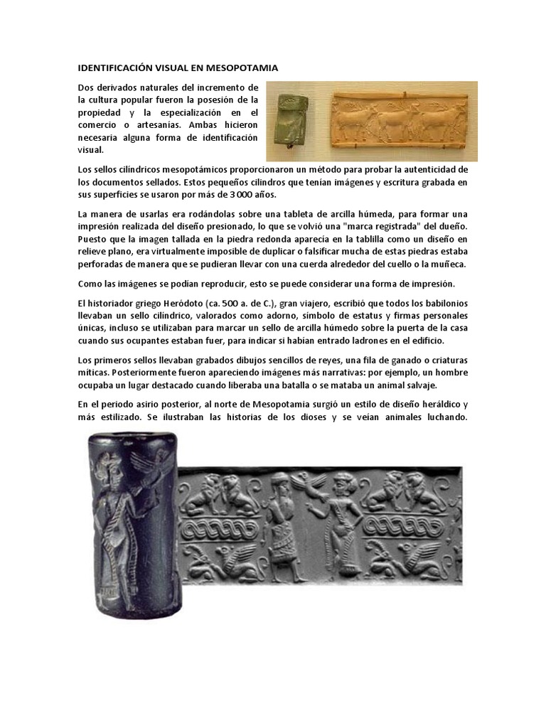 Identificación Visual en Mesopotamia | PDF | Historia