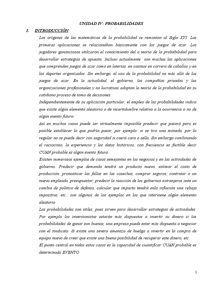 PROBABILIDADES - Definiciones Basicas.. | PDF | Distribución normal | Teoría de probabilidad