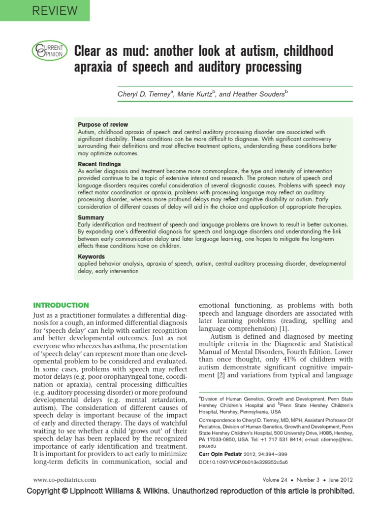 Clear As Mud | PDF | Autism | Autism Spectrum