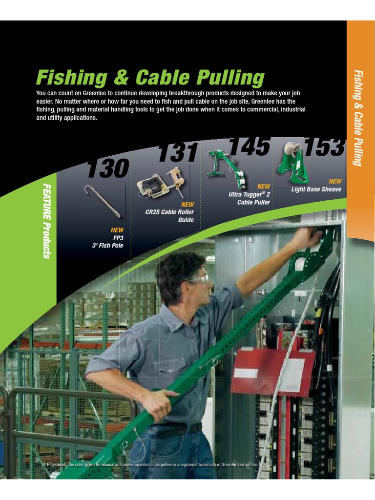 Fishing & Cable Pulling: Ultra Tugger 2 Cable Puller CR25 Cable Roller ...