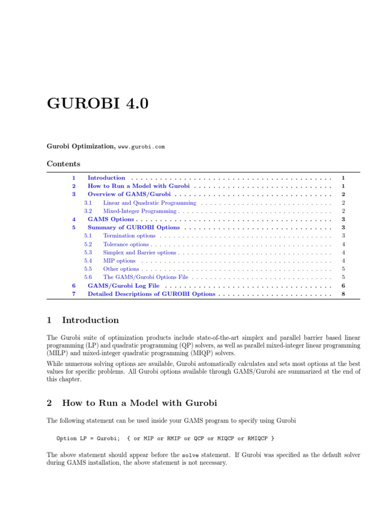 gurobi | Linear Programming | Mathematical Optimization